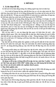 SKKN Sử dụng sơ đồ tư duy và bảng biểu để ôn tập cho học sinh lớp 11 phần: “Lịch sử Việt Nam cận ...